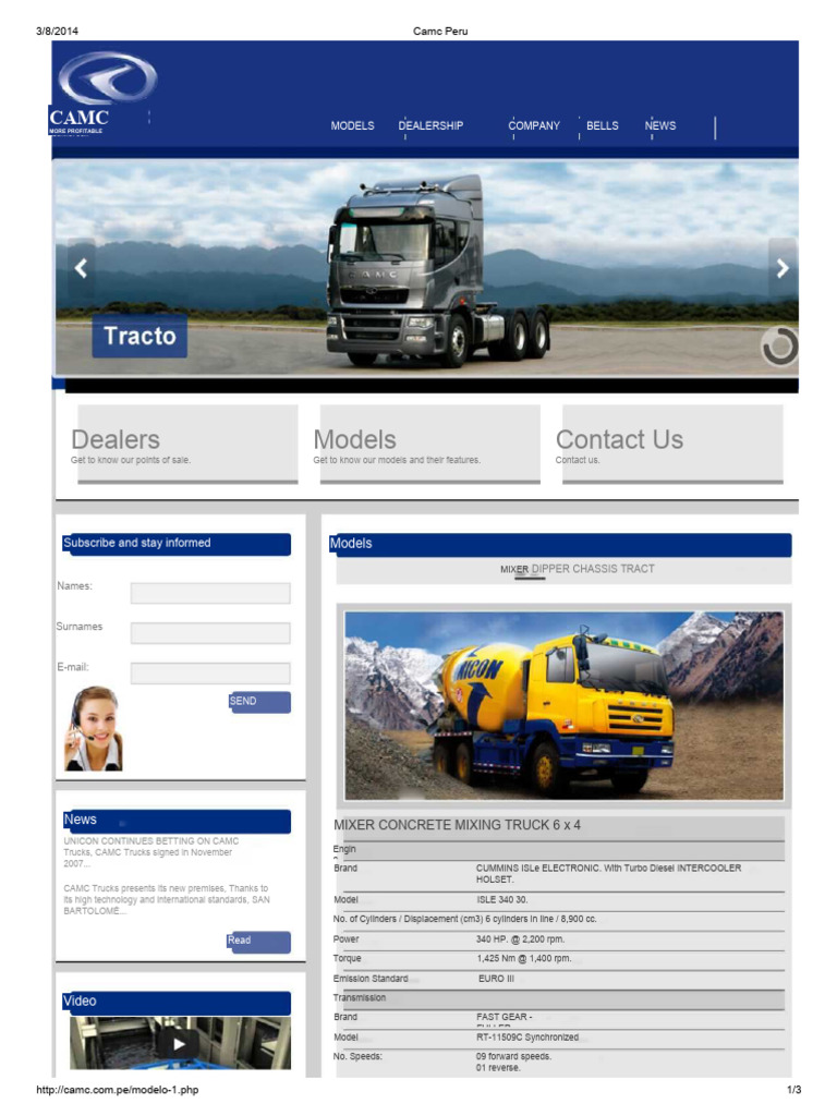 Camc Peru | PDF | Truck | Brake