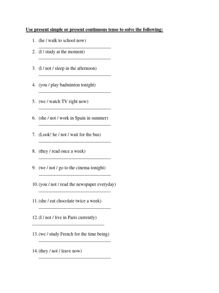 Present Simple Continuous Pdf Foods Cuisine