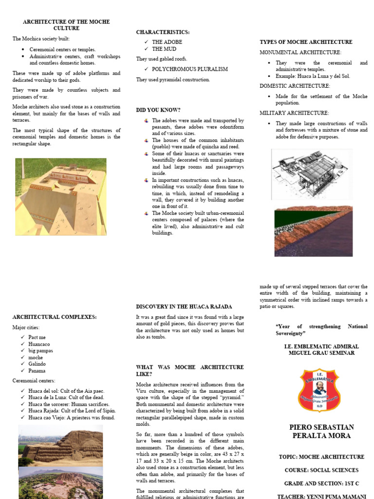 Architecture of The Moche Culture | PDF