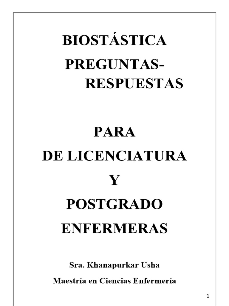 Estadísticas Biológicas: Preguntas y Respuestas | PDF | Estadísticas | Histograma