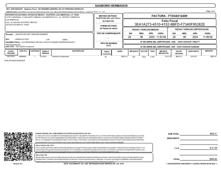 Ftda 8312489 | PDF | Impuestos | Pagos