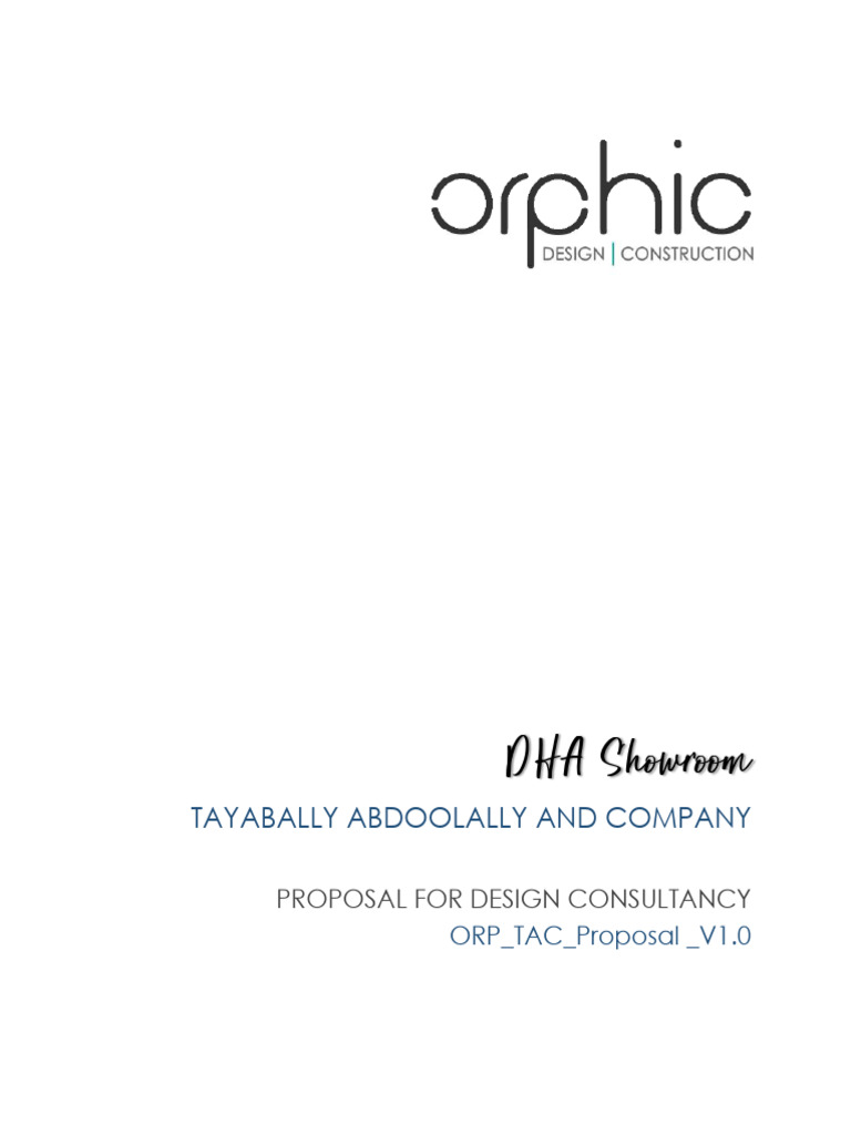 ORP TAC Proposal V1.0 | PDF | Architect