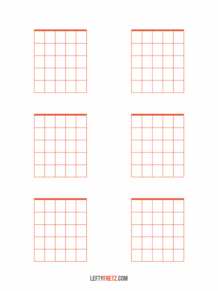 2x3 Blank Guitar Chord Chart | PDF