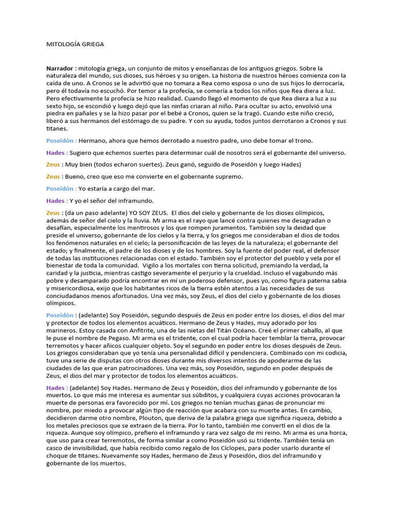 Epimeteo y la creación de la humanidad | PDF | París (mitología) | infierno