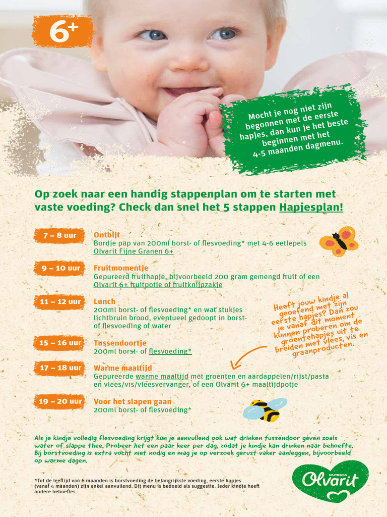 Voedingsschema Baby 6 Maanden 2021 | PDF