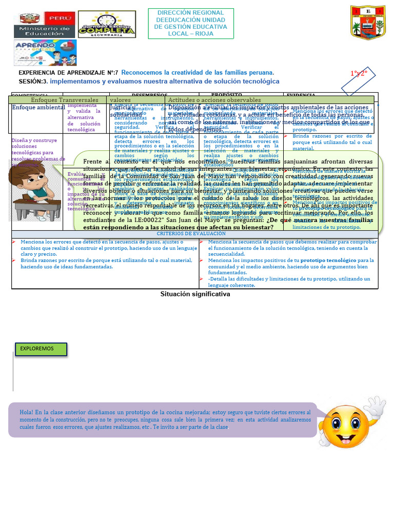 Sem27-Exp#7-1°y2°-Act#08-Implementamos y Evaluamos Nuestra Alternativa de Solución Tecnológica ...