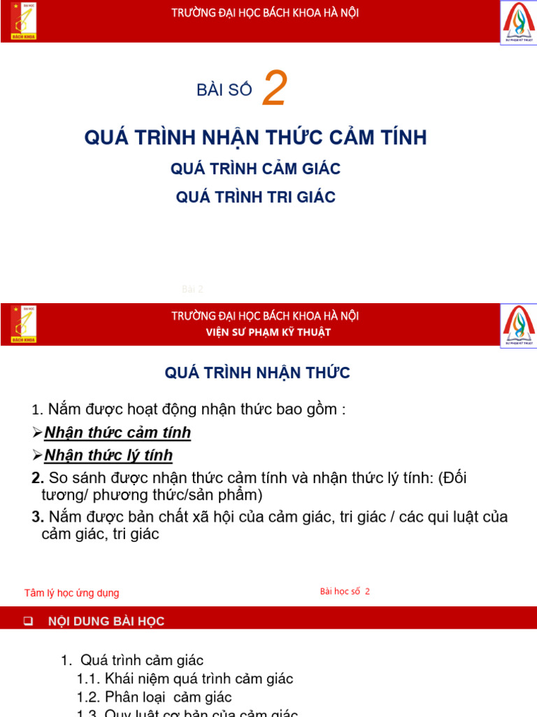 Bai so 2.1. cam giac - tri giac (Gui tham khảo 2024) 1 | PDF