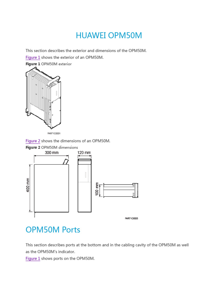 HUAWEI OPM50M - Description | PDF | Alternating Current | Electrical ...