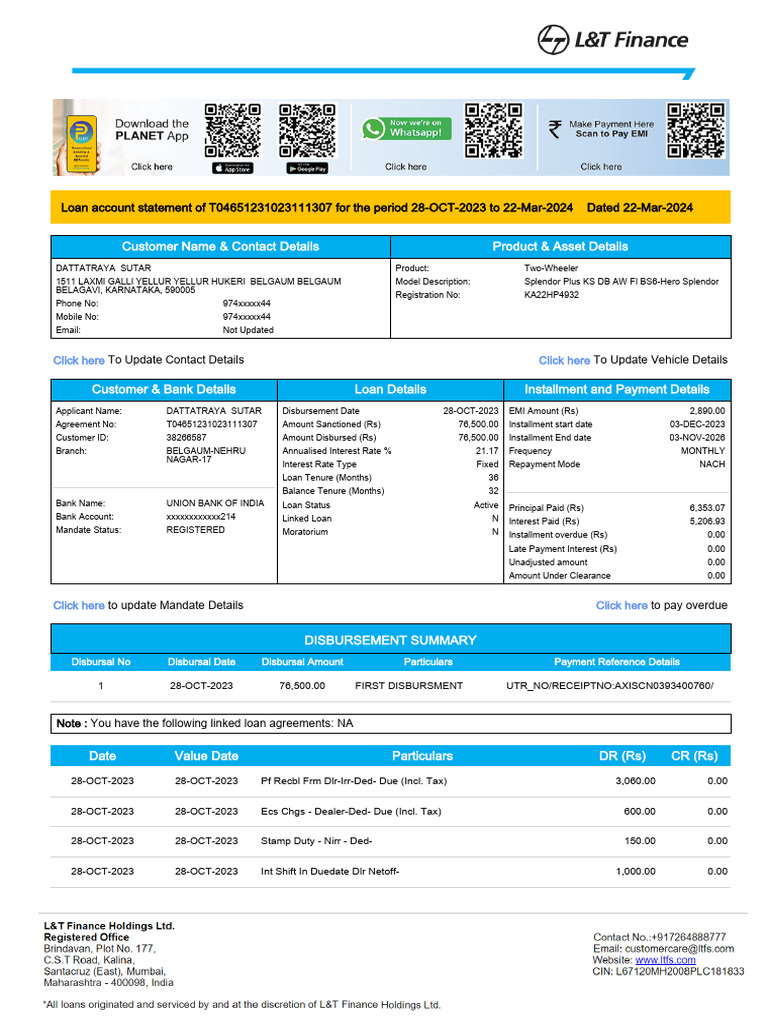 T04651231023111307 Soad | PDF | Loans | Cheque