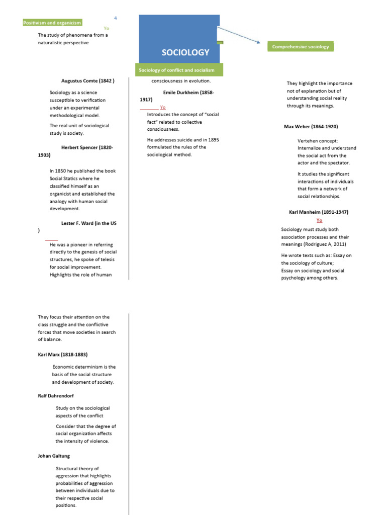 Conceptual Map Sociology - Output | PDF | Sociology | Science