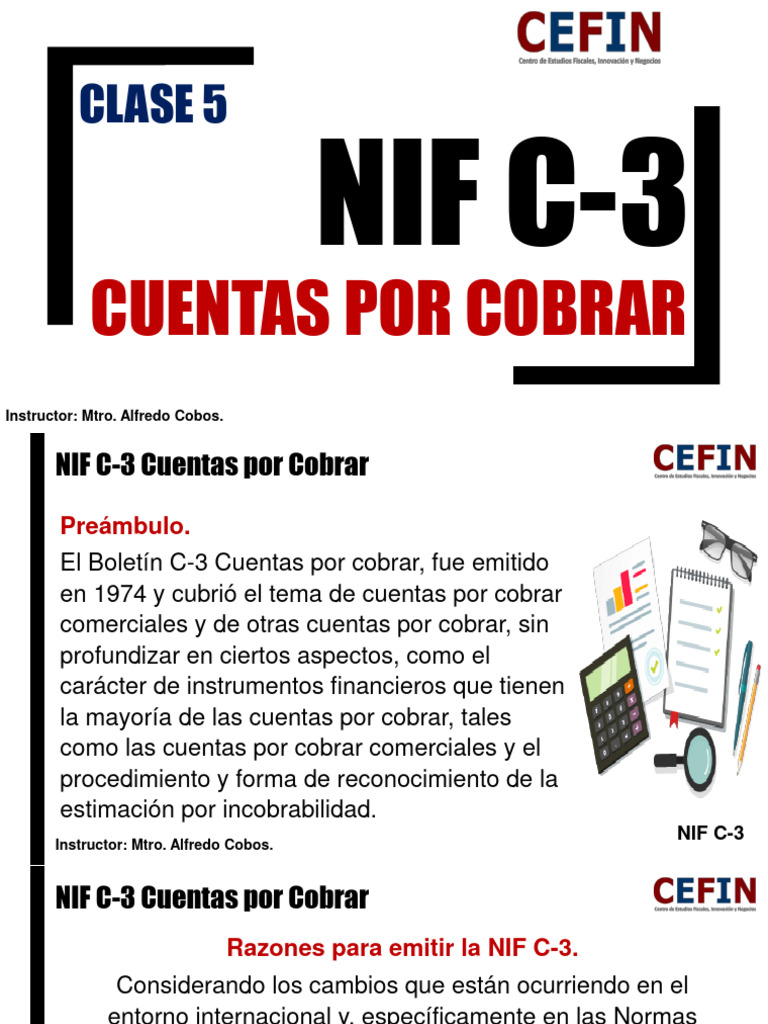 S NIF C3 - Clase 5 - Material | PDF | Impuesto al valor agregado | Tipo ...