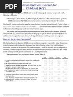 Autism Spectrum Screening Questionnaire | PDF | Autism Spectrum ...