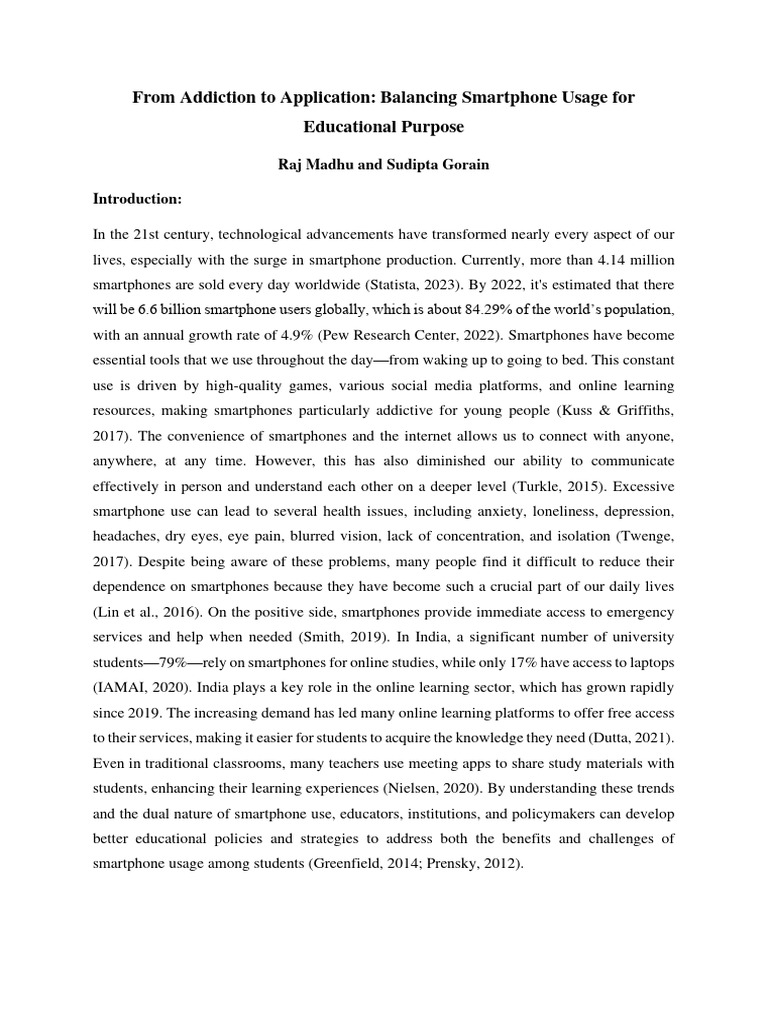 Addiction To Application of Smartphone | PDF | Survey Methodology ...