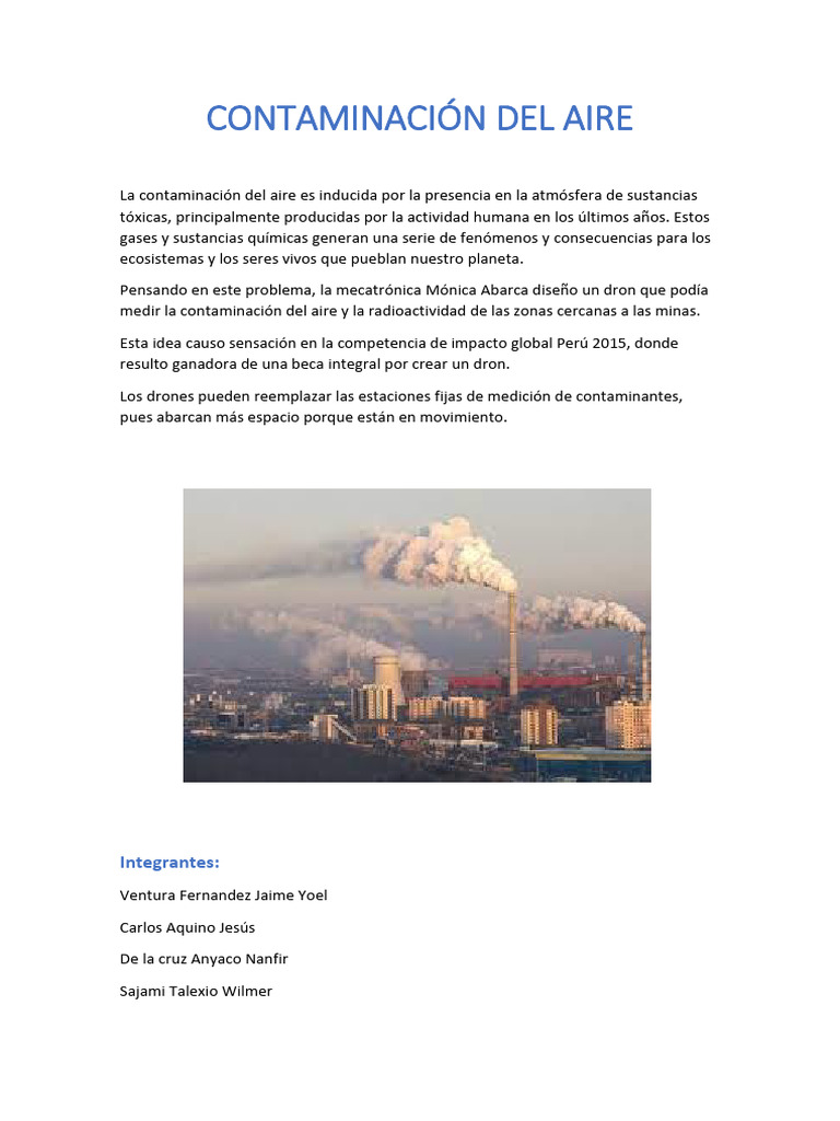 Contaminación Del Aire | PDF