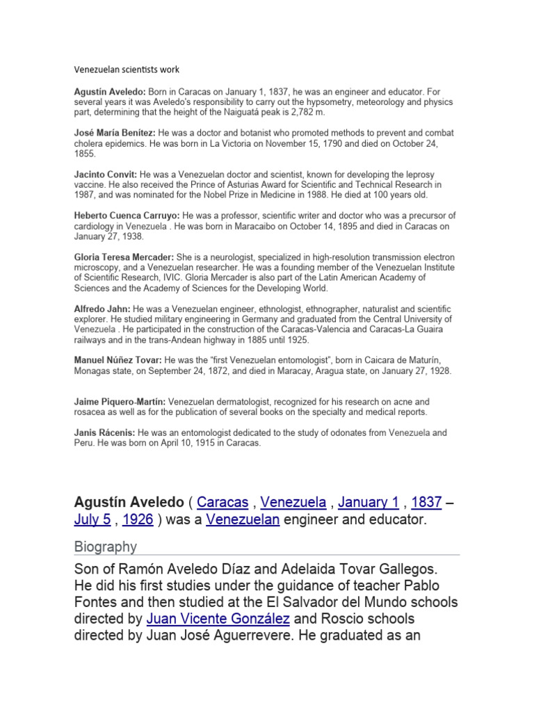 Venezuelan Scientists Work | PDF | Creativity | Idea