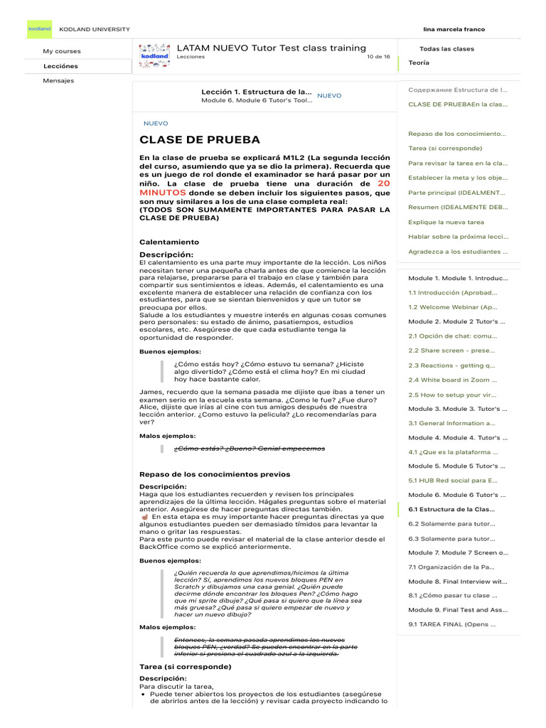 Estructura de La Clase de Prueba | PDF | Software