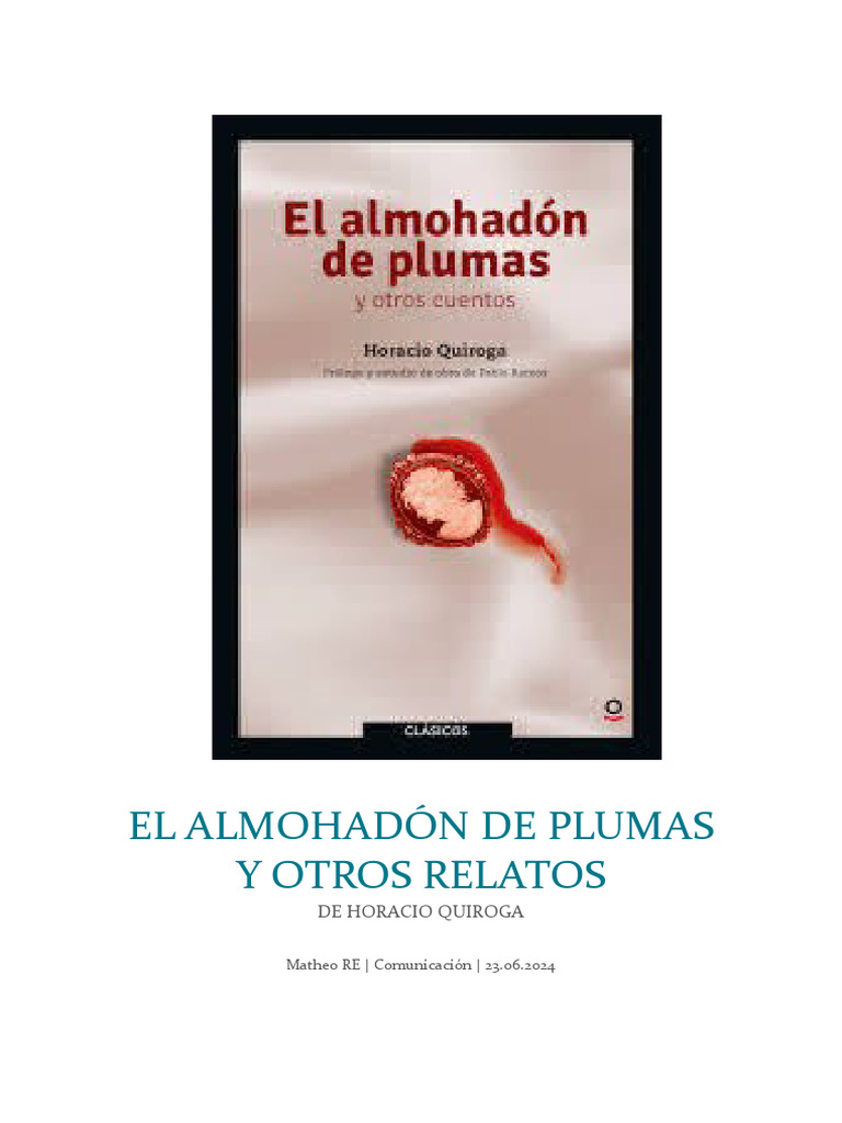 El Almohadón de Plumas y Otros Relatos | PDF | Narración | Temor