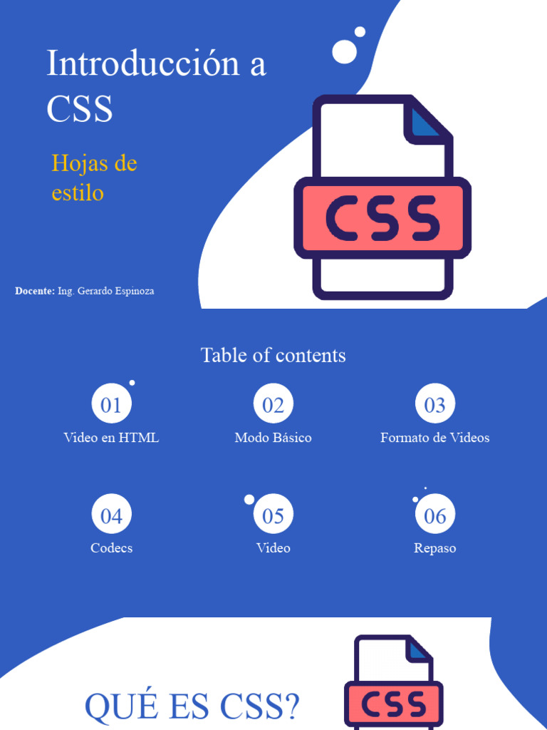 Introducción a CSS: Fundamentos y Ventajas | PDF | HTML | Ciencias de la Computación