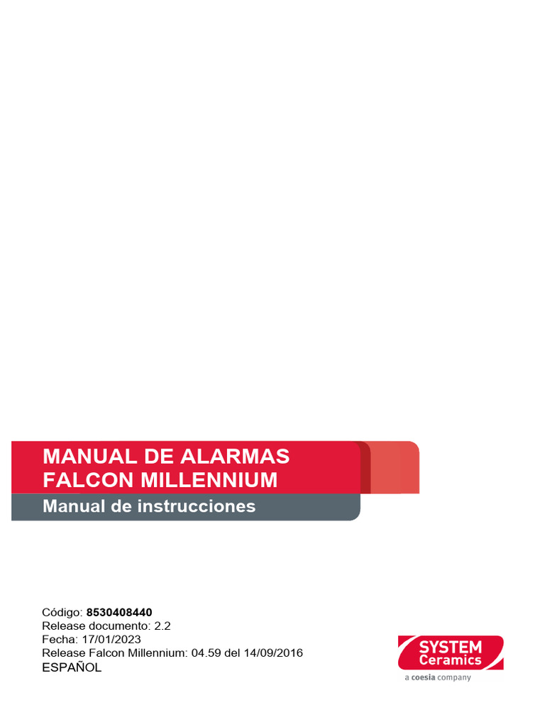 Manual de Alarmas Falcon | PDF | Equipo | Tecnologías de la información