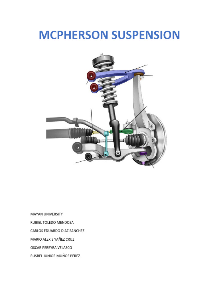 McPherson Suspension System Guide | PDF | Axle | Steering