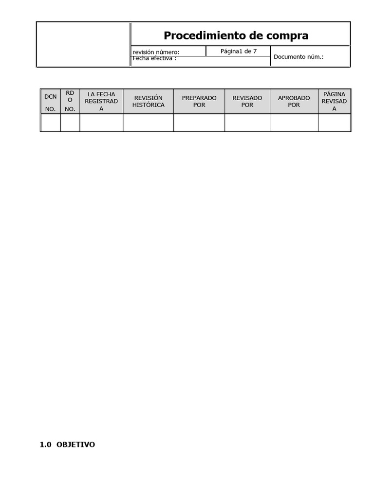 Procedimiento de Compra de Muestra | PDF | Calidad (comercial) | Business