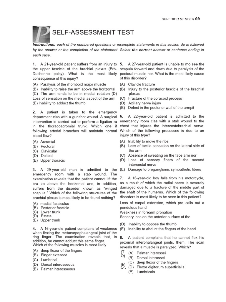 Upper Limb Anatomy Examination | PDF | Thumb | Hand