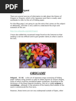 History of Origami: Classical and Traditional Origami | PDF | Origami ...