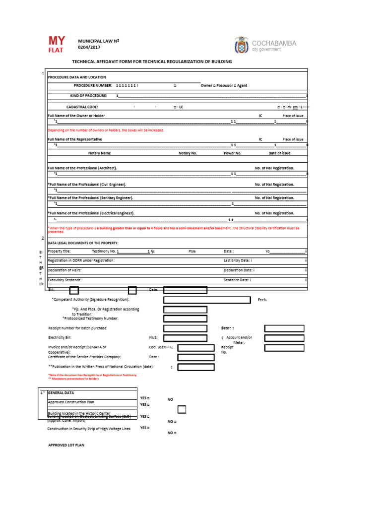 Building Affidavit Form | PDF | Affidavit | Justice