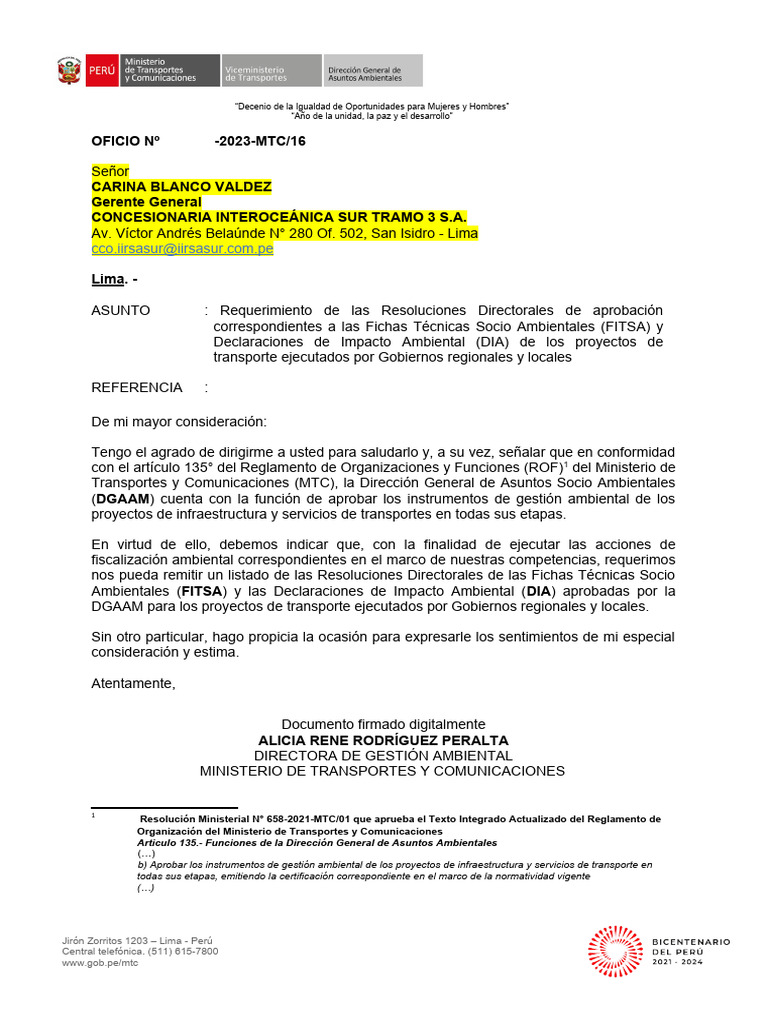 Oficio Dgaam | PDF | Gobierno