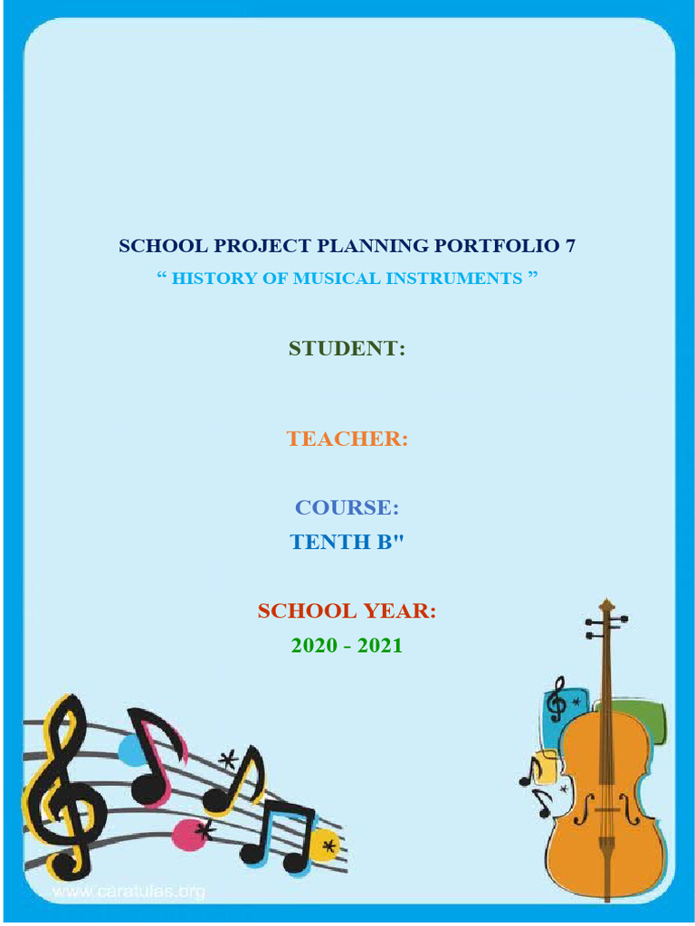 Grade 4 Musical Instrument Project Guide | PDF | String Instruments ...