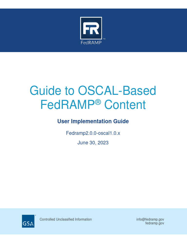 Guide To OSCAL-based FedRAMP Content Rev5 | PDF | Xml | Xml Schema