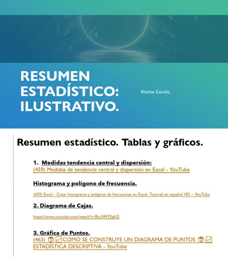 Resumen Estadístico Gráfico y Tabular | PDF