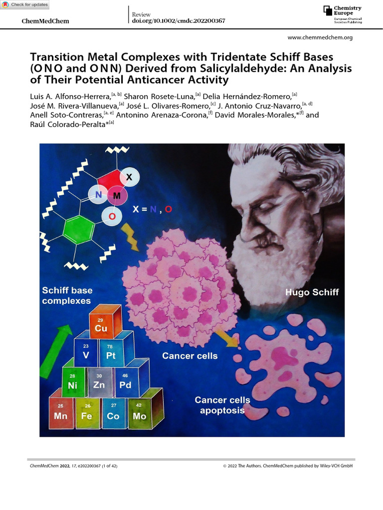 Bases de Schiff 2022 | Download Free PDF | Coordination Complex | Amine