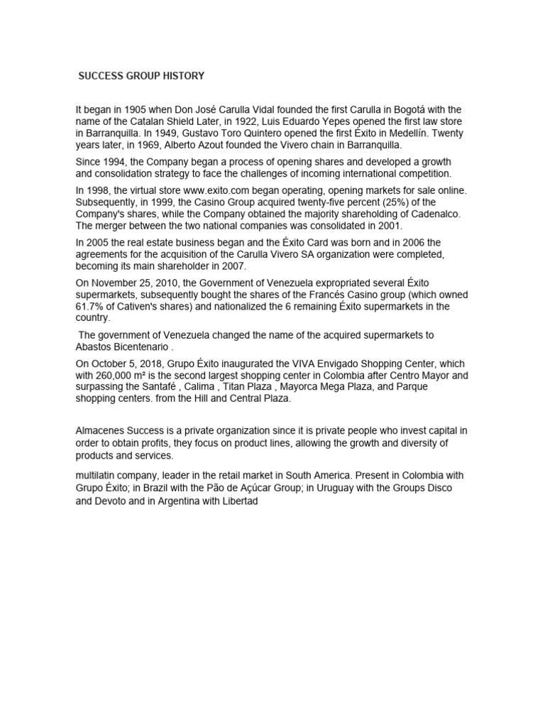 History Group Success | PDF | Business Economics | Economies