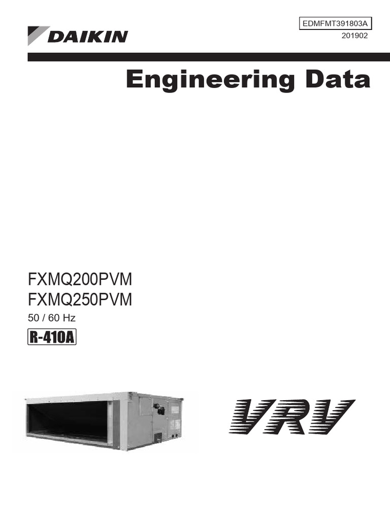 FXMQ250PVM | PDF | Fuse (Electrical) | Air Conditioning