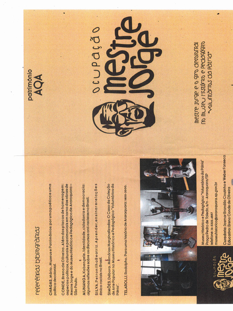 Material educativo Exposição Ocupação Mestre Jorge | PDF