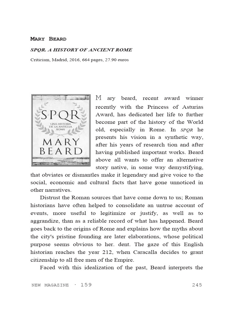 SPQR A History of Ancient Rome | PDF | Ancient Rome