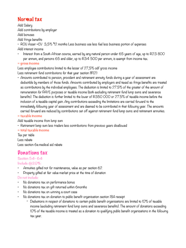 Normal Tax | PDF | Taxes | Income