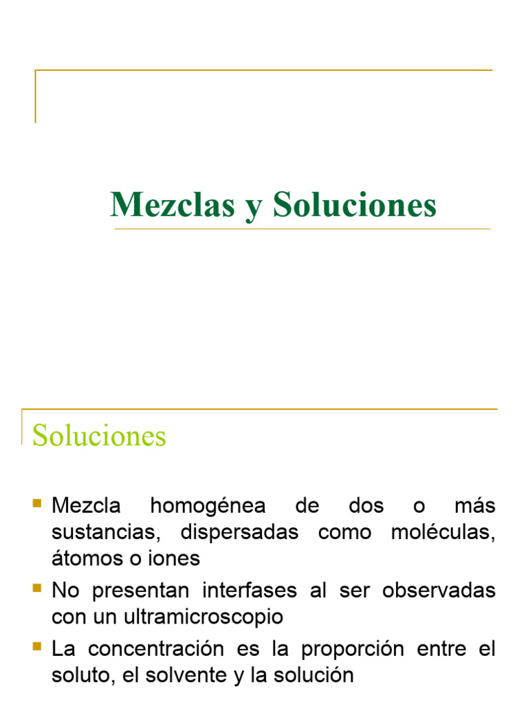 So Luci Ones | PDF | Concentración | Solubilidad