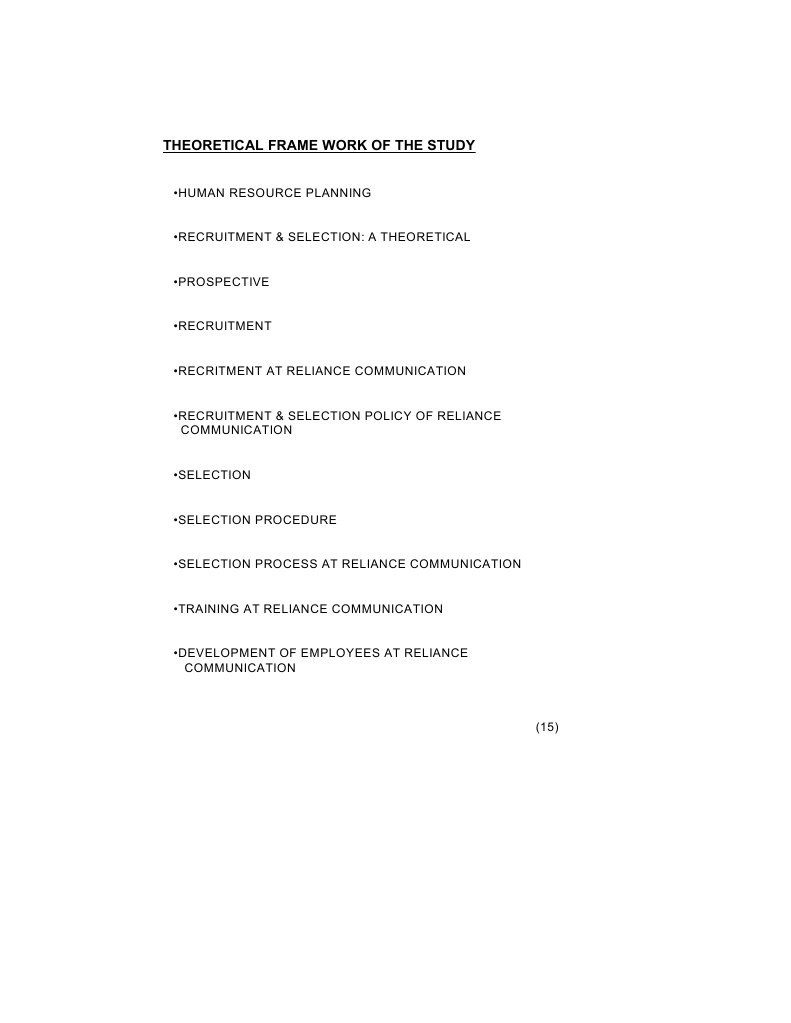 Theoretical Frame Work of The Study | PDF