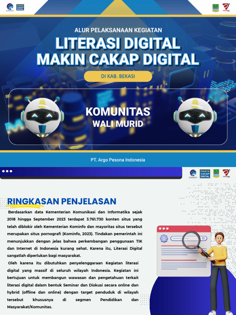 Proposal + Lampiran Litdig Seg. Komunitas Wali Murid (NOBAR) Di Kab. Bekasi (LAST) | PDF | Komputer