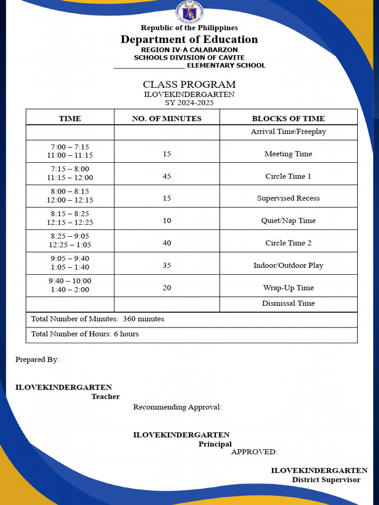 Matatag Class Program | PDF | Schools | Behavior Modification