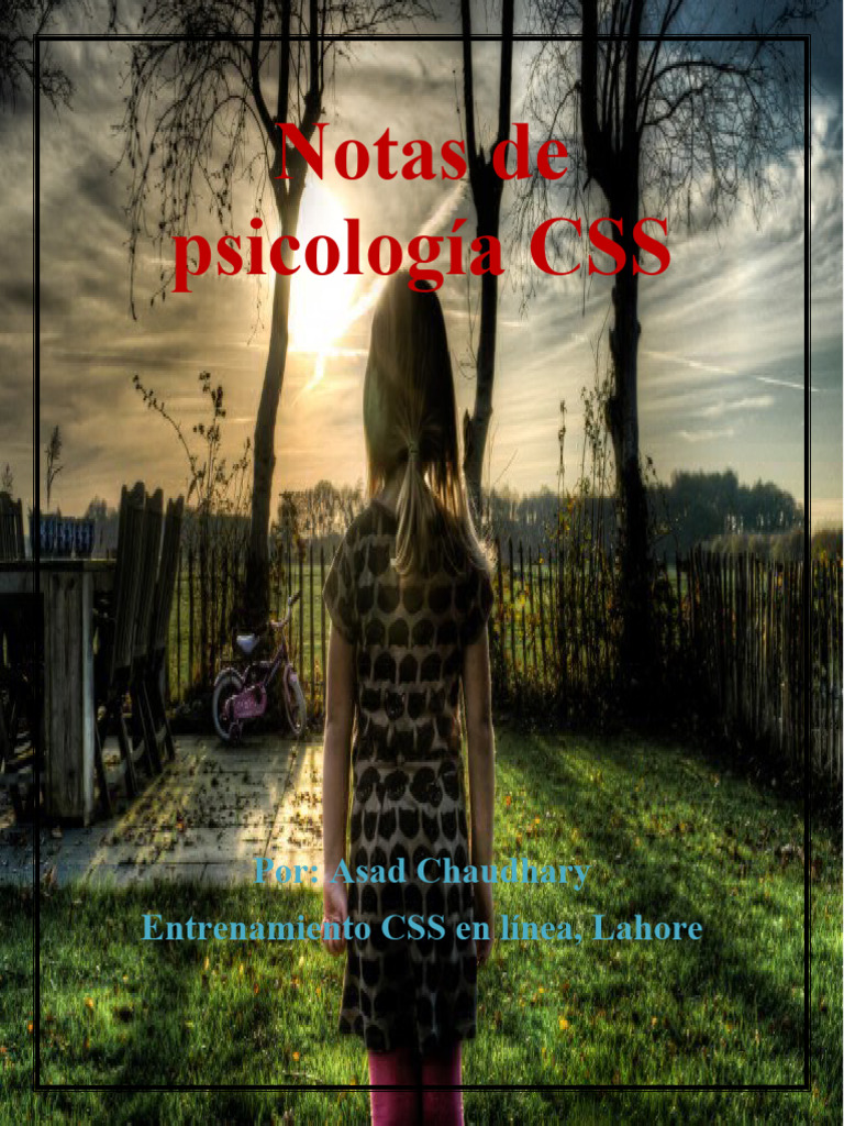 Notas de Psicología de CSS: Por: Asad Chaudhary CSS Online Coaching ... Notas de Psicología de CSS: Por: Asad Chaudhary CSS Online Coaching ...