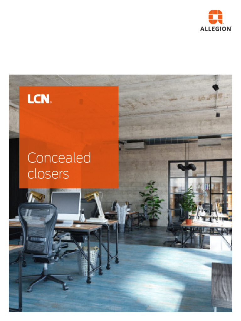 LCN Concealed Door Closers Guide | PDF | Door | Screw