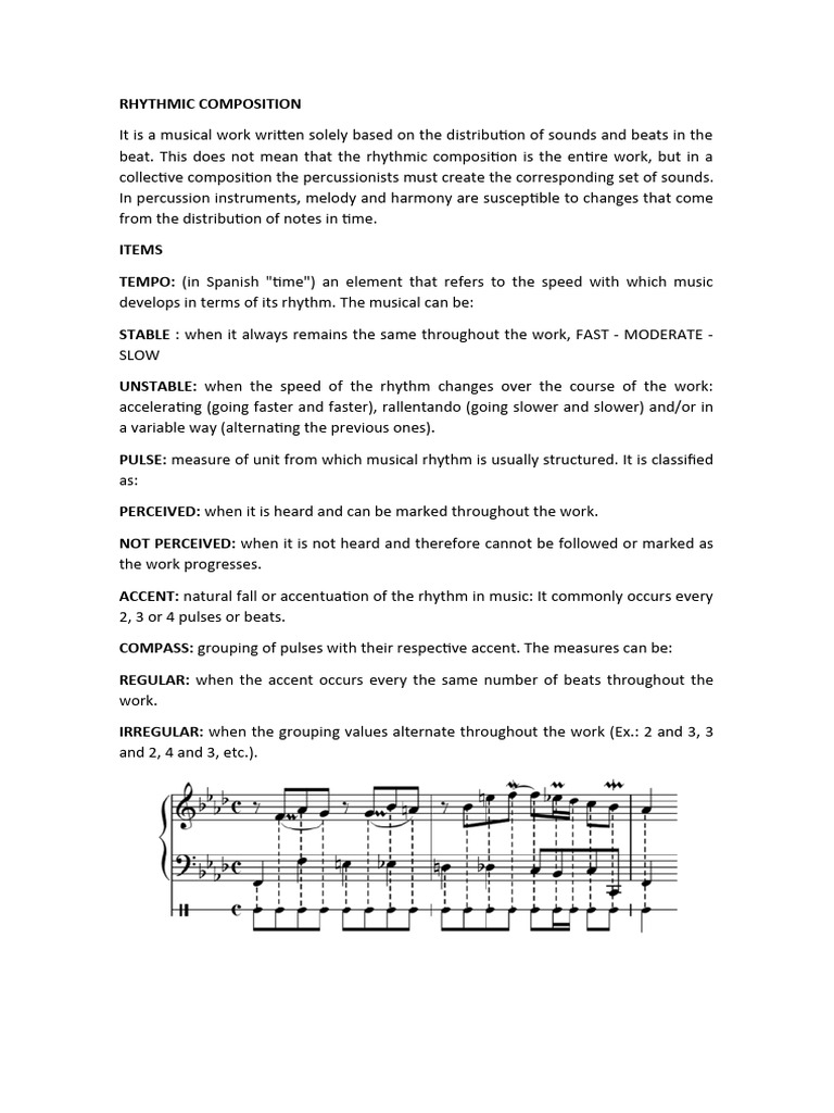 Rhythmic Composition | PDF | Rhythm | Harmony