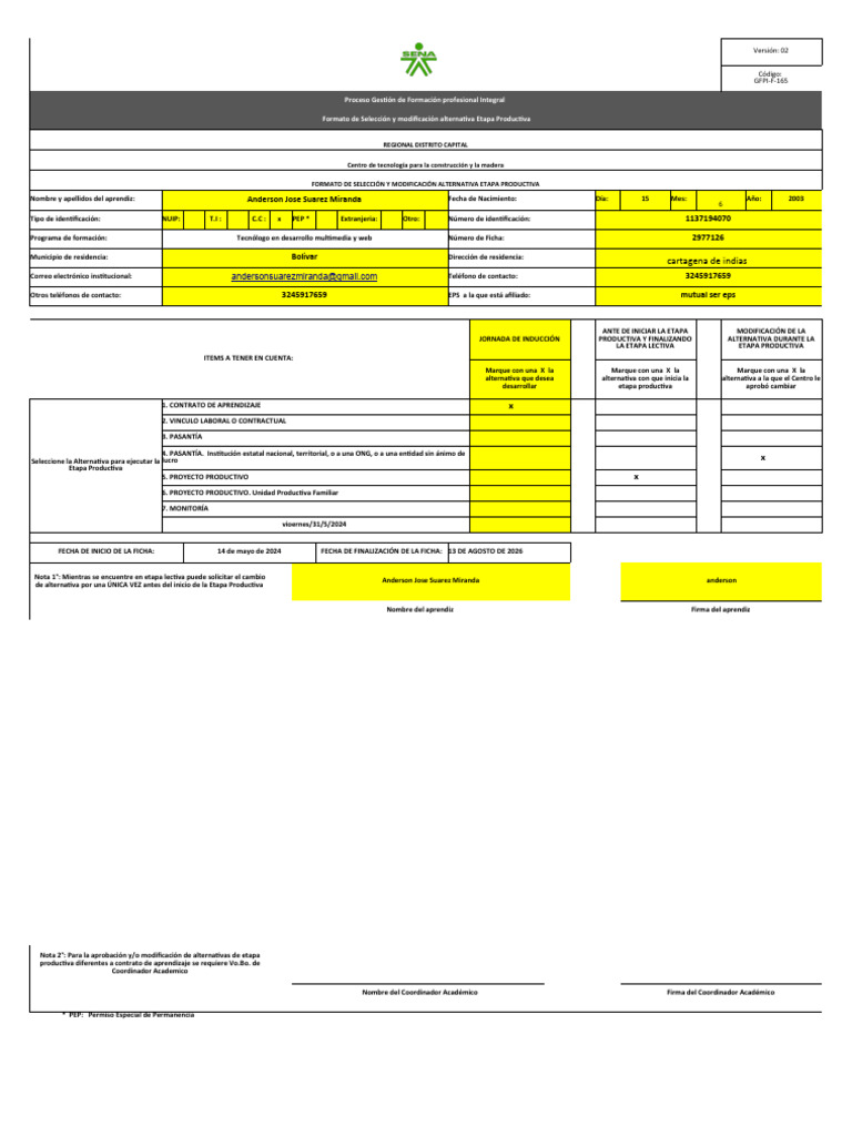 GFPI F 165. Anderson | PDF