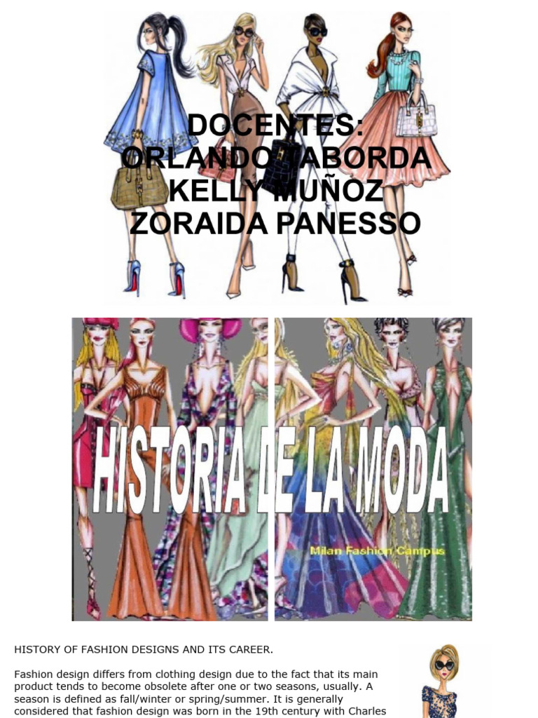History of Fashion Design Overview | PDF | Fashion Design | Fashion