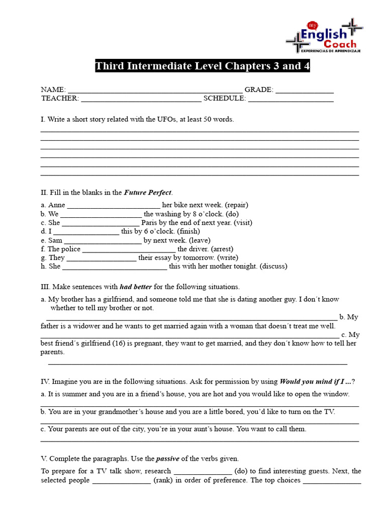 Intermediate 3. CH 3 and 4. MEC | PDF