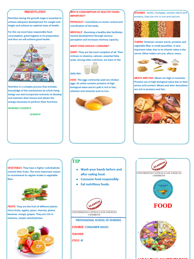 Healthy Foods Triptych | PDF | Foods | Nutrition