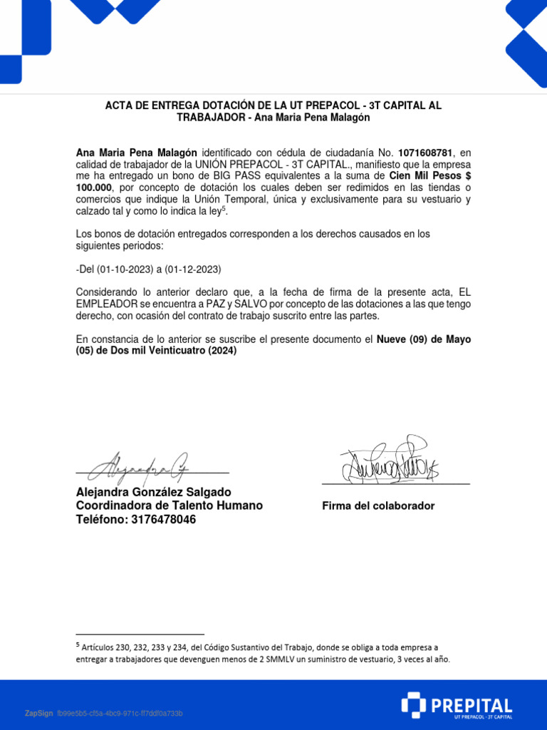 Dotación - Ana Maria Pena Malagon | PDF | Informática | Software